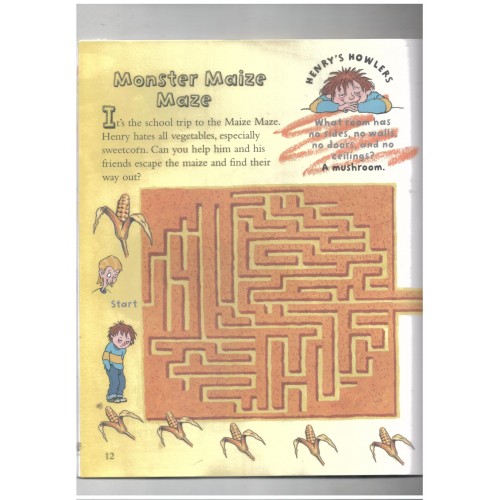 Kids - Activity Books - Horrid Henrys Mad Mazes used book for best ...